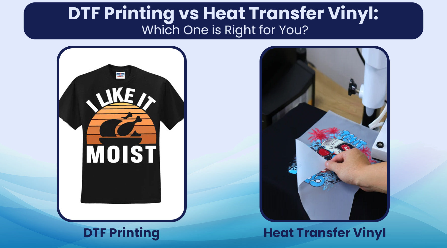 DTF Printing vs Heat Transfer Vinyl: Which One is Right for You?