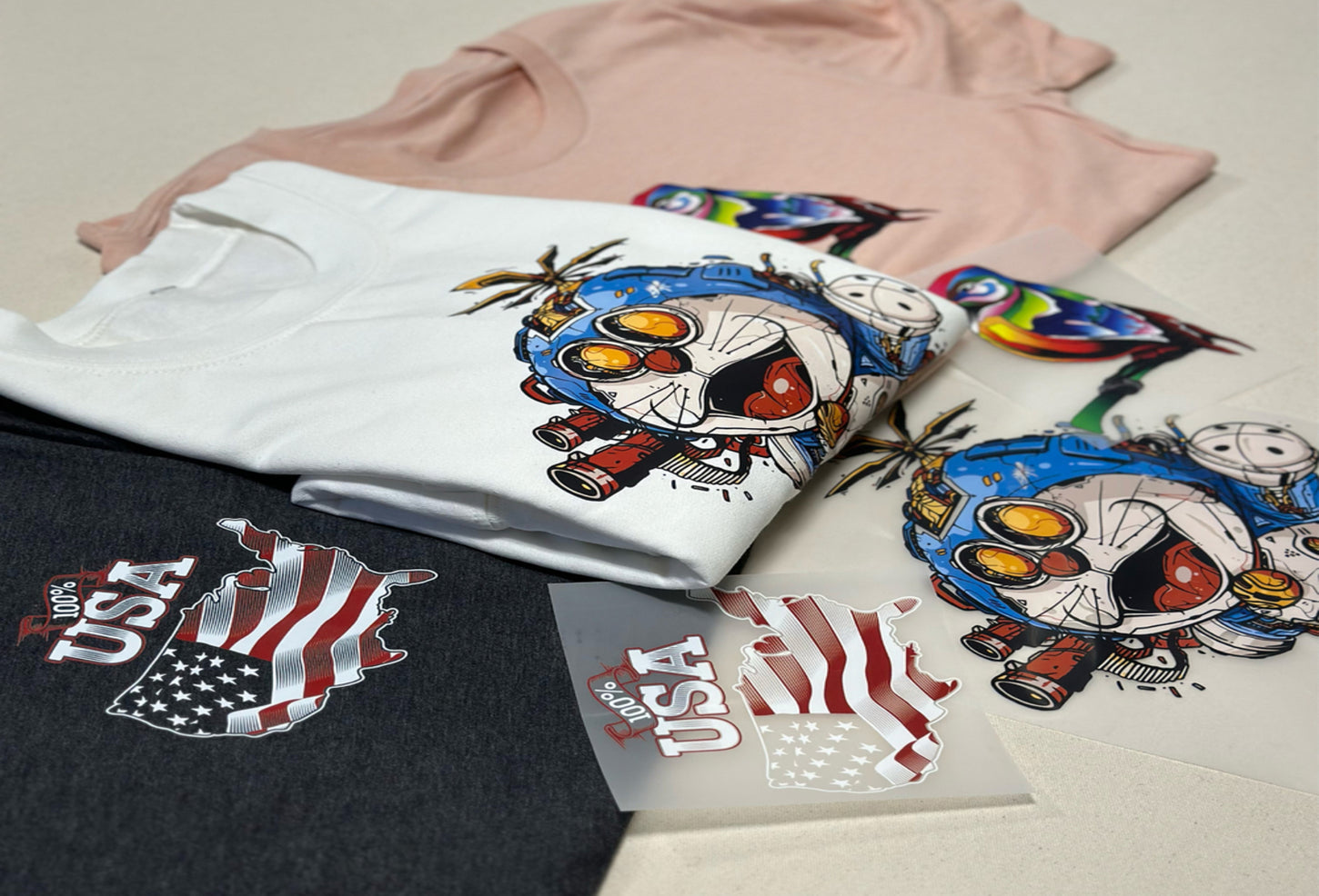 Custom DTF Transfers for T-Shirts & Apparel - Free Shipping