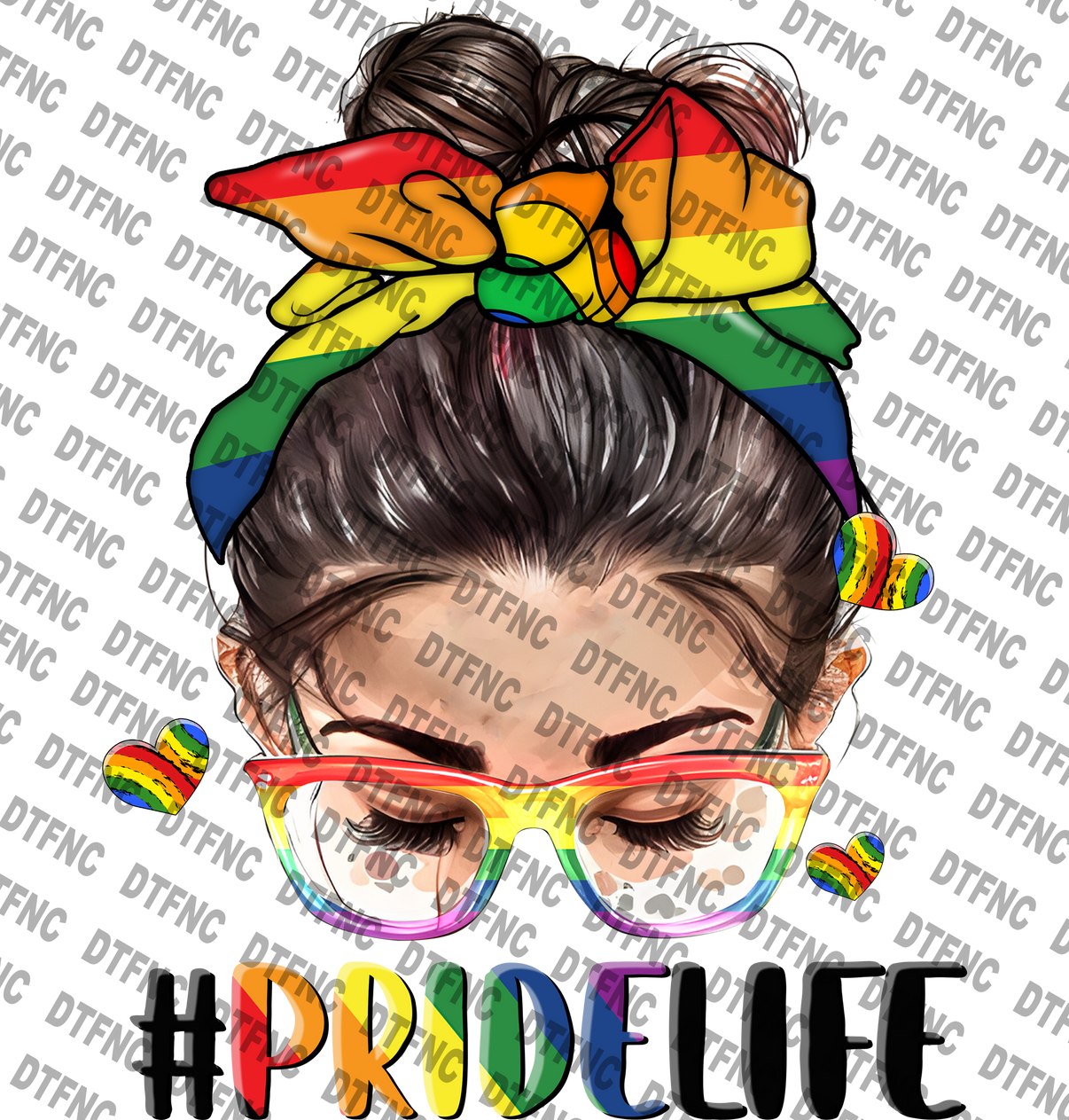 Pride Life - Vibrant LGBTQ DTF Transfers for Custom Pride Apparel