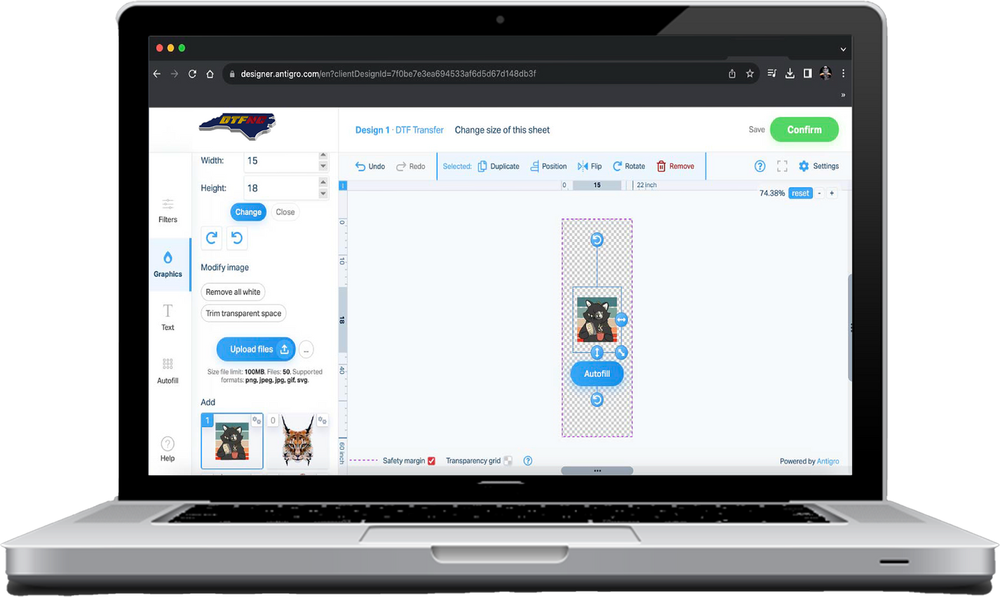 DTF Transfers - Auto Gang Builder - DTF NC