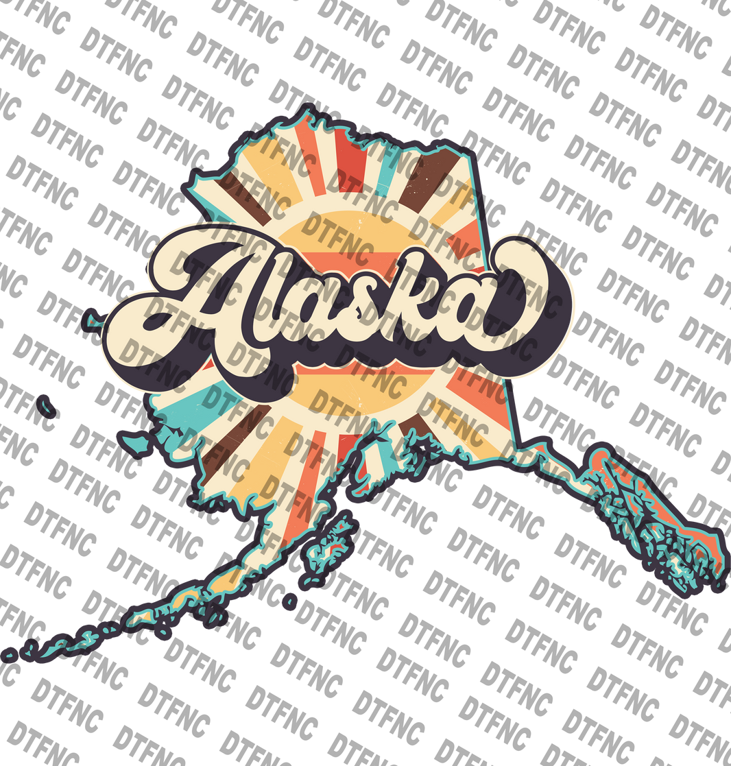 Nostalgic Retro State - Ready to Press DTF - DTF NC